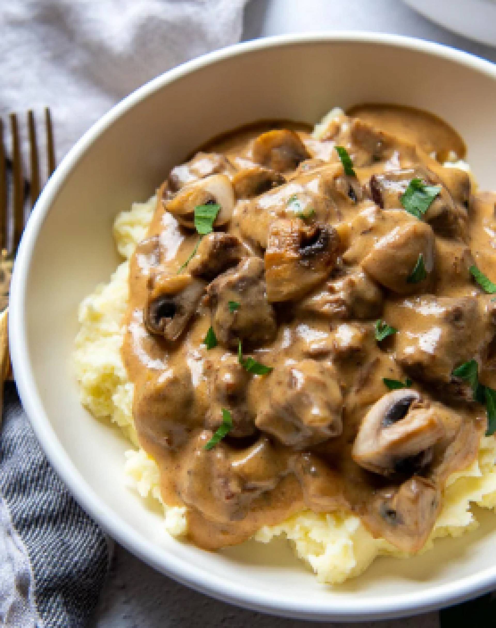 Beef Stroganoff with Mashed Potatoes (THANKSGIVING SPECIAL) - MealFix ...